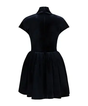 Alaïa Velvet High Neck Mini Dress