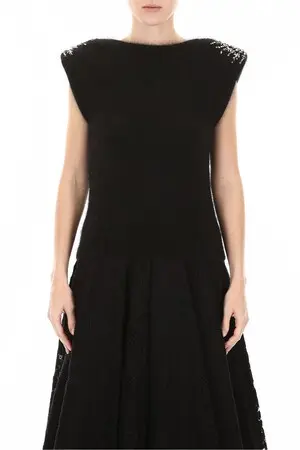Alberta Ferretti Rabbit Hair Embellished Pullover
