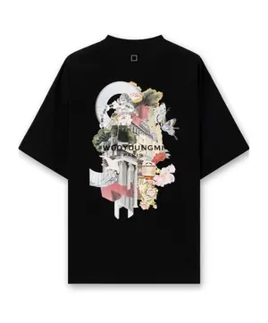 WOOYOUNGMI Logo Patch Floral T-shirt