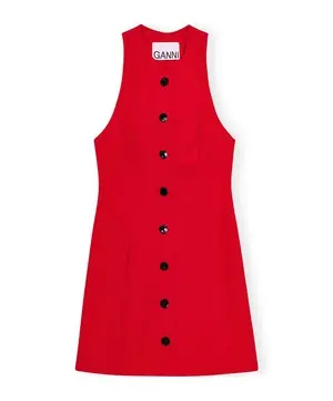 GANNI Twill Suiting Mini Dress
