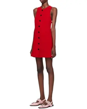 GANNI Twill Suiting Mini Dress