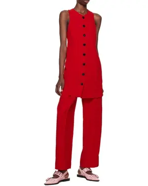 GANNI Twill Suiting Mini Dress