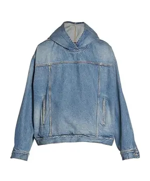Balenciaga Oversized Hooded Denim Jacket - No