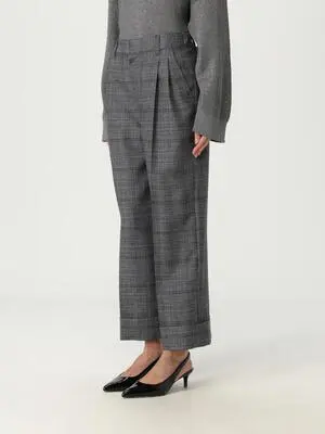 Brunello Cucinelli Houndstooth Plaid Tailored Trousers