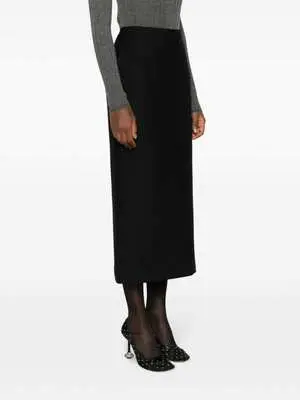 Valentino Garavani Crepe Couture Midi Skirt - Black