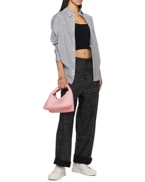 Marc Jacobs Mini Top Handle Bag With Debossed Logo - Pink