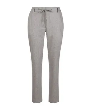 Eleventy Drawstring Waist Straight Leg Trousers - Gray