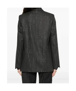 Zadig&Voltaire Double-breasted Striped Suit Jacket