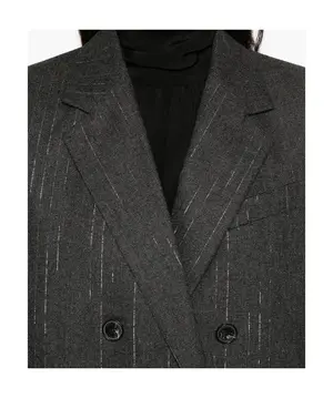 Zadig&Voltaire Double-breasted Striped Suit Jacket