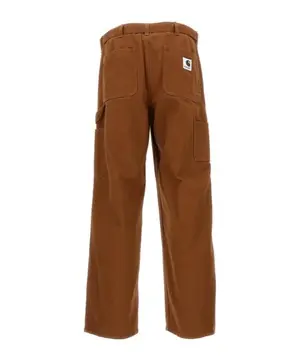 Sacai X Carhartt Wip Logo Patch Belted Pants - Brown
