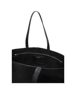 Alexander Wang Large Tote Bag With Tonal Logo - Black
