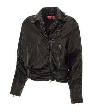 DIESEL® Zip-up Belted Jacket