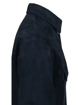 Valentino Garavani Vgold Velour Leather Jacket