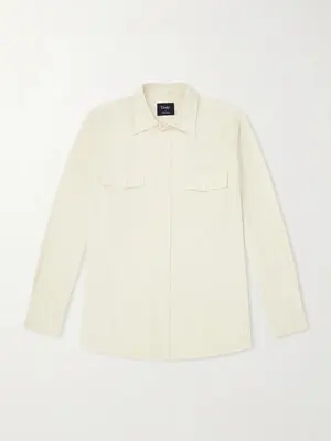 DRAKE'S Cotton-corduroy Shirt