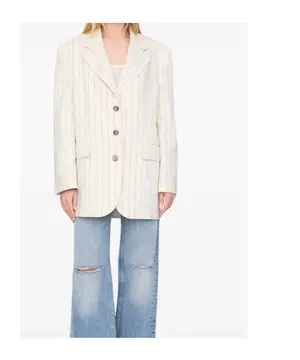 ANINE BING Sara Blazer - White