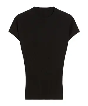Sportmax Ribbed Round Neck Knit Top