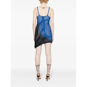 Attico Sleeveless Open-knit Midi Dress