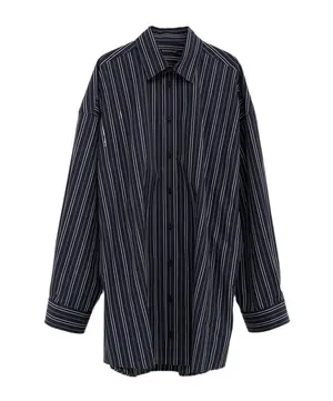 Balenciaga Striped Shirt Dress