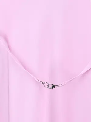 Stella McCartney Satin Maxi Gown With Draped Neckline