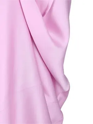 Stella McCartney Satin Maxi Gown With Draped Neckline