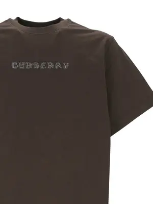 Burberry Logo Detailed Crewneck T-shirt