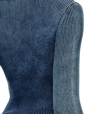 DIESEL® Oval D Rib-knit Cropped Top