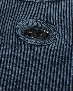 DIESEL® Oval D Rib-knit Cropped Top
