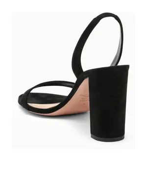 AQUAZZURA So Nude Block Sandals - Black