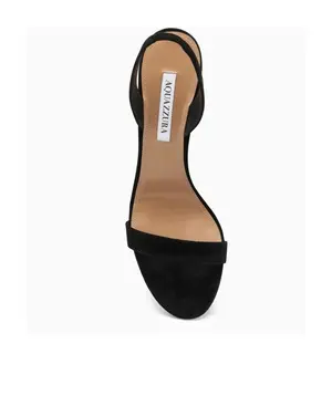 AQUAZZURA So Nude Block Sandals - Black
