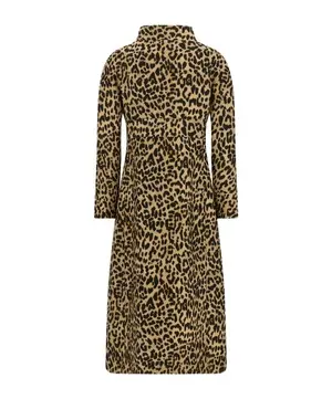 Valentino Garavani Animal Print Double-breasted Coat - Brown