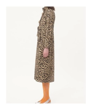 Valentino Garavani Animal Print Double-breasted Coat - Brown