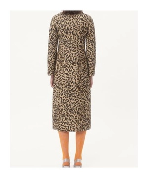Valentino Garavani Animal Print Double-breasted Coat - Brown