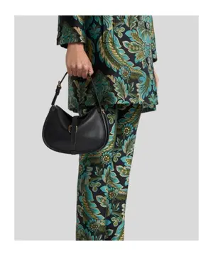 Etro Leather Pony Bag - Black
