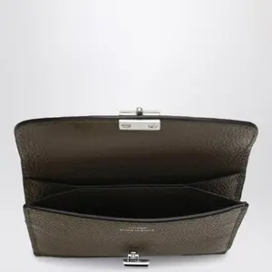 TOTEME T-lock Leather Cardholder - Brown