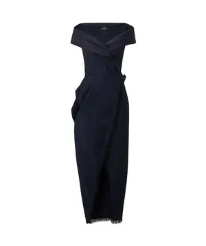 Etro Jacquard Fabric Off-the-shoulder Cocktail Dress