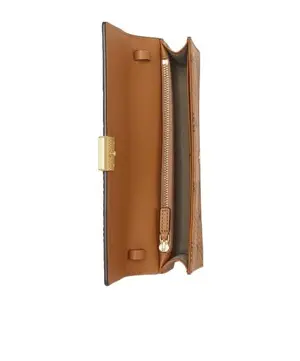 Mcm Monogram Patterned Clutch Bag - Cognac