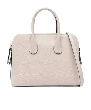 VALEXTRA My Logo Leather Tote Bag - Beige