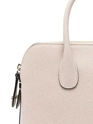 VALEXTRA My Logo Leather Tote Bag - Beige
