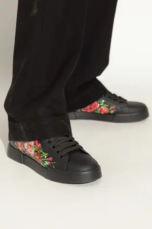 Dolce & Gabbana Floral Printed Low-top Sneakers