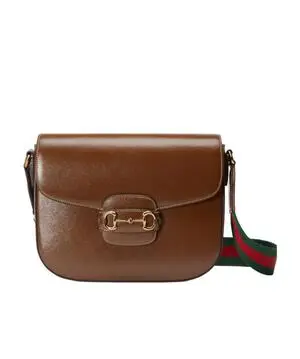 Gucci 1955 Horsebit Shoulder Bag - Brown