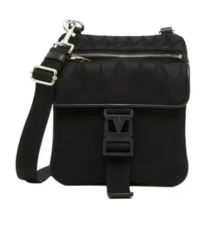 Valentino Garavani Toile Iconographe Zip-up Messenger Bag