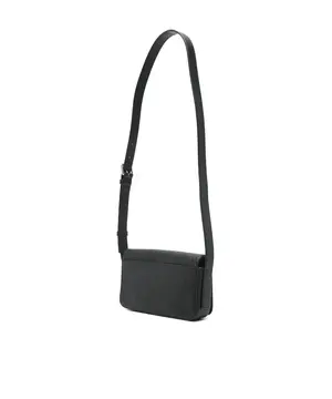 Alexander Wang Logo Embossed Foldover Top Shoulder Bag - Black