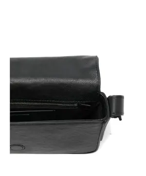 Alexander Wang Logo Embossed Foldover Top Shoulder Bag - Black
