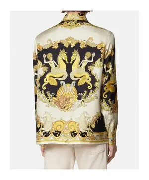 Versace Pattern-printed Button-up Shirt - Multicolor