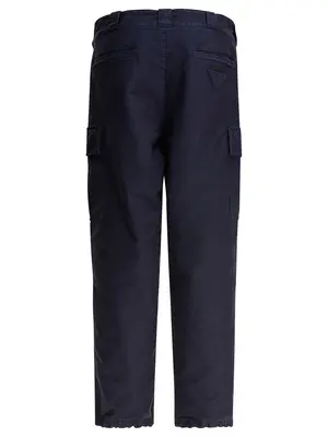 Prada Logo Detailed Straight Leg Cargo Trousers