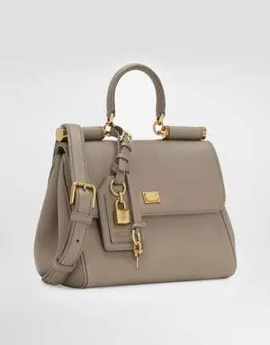 Dolce & Gabbana Sicily Foldover Top Tote Bag - Gray