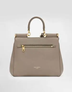 Dolce & Gabbana Sicily Foldover Top Tote Bag - Gray
