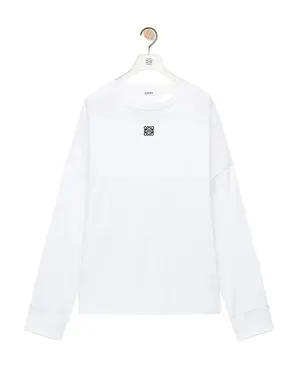 Loewe Long-sleeved Crewneck T-shirt - White