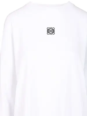 Loewe Long-sleeved Crewneck T-shirt - White