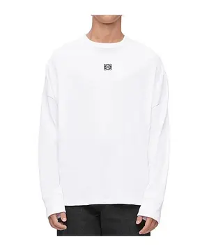 Loewe Long-sleeved Crewneck T-shirt - White